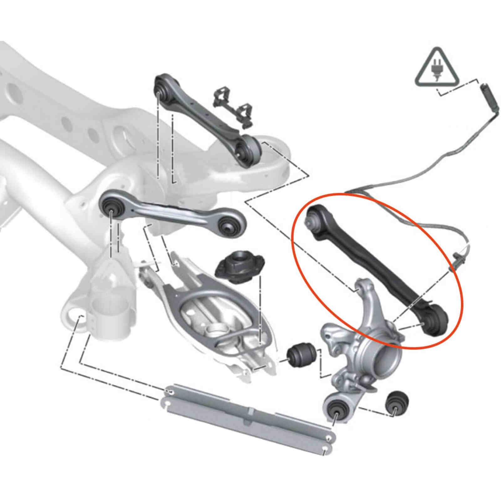 Braço Traseiro Posterior BMW 318 2005-2012 Série E90 APlus BRBM4581 ...