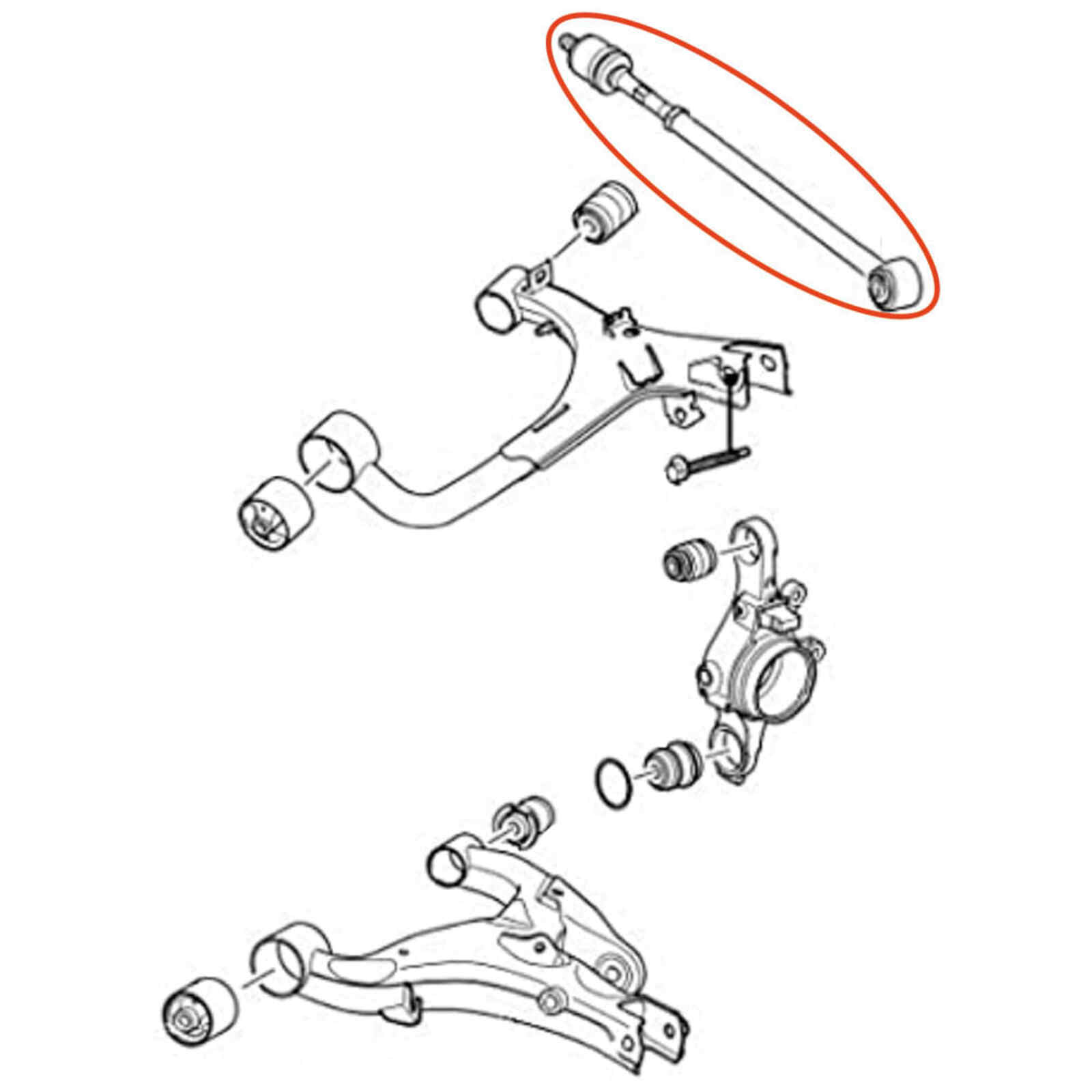 Braço Reto Traseiro Land Rover Range Rover Sport 2005-2013 APlus ...