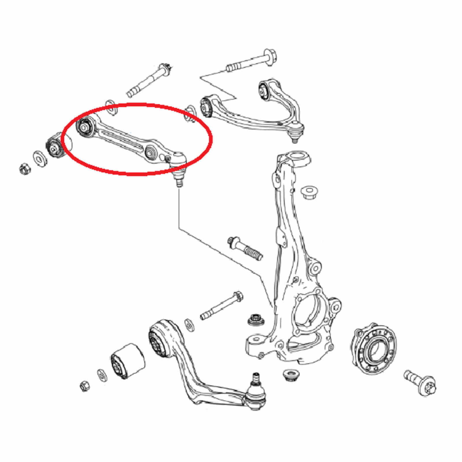 Braço Dianteiro Reto Mercedes-Benz E-63 AMG 2016-2023 Série W213 APlus ...