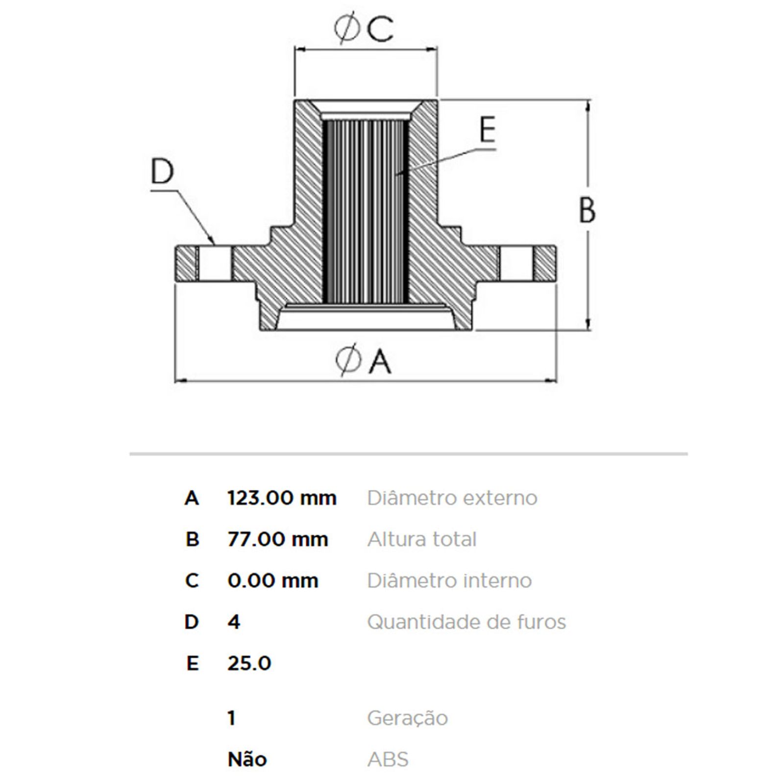 Cubo Roda Dianteira Hyundai HB20 2013-2019 (1.0/1.6) FREMAX CUHY0604 ...