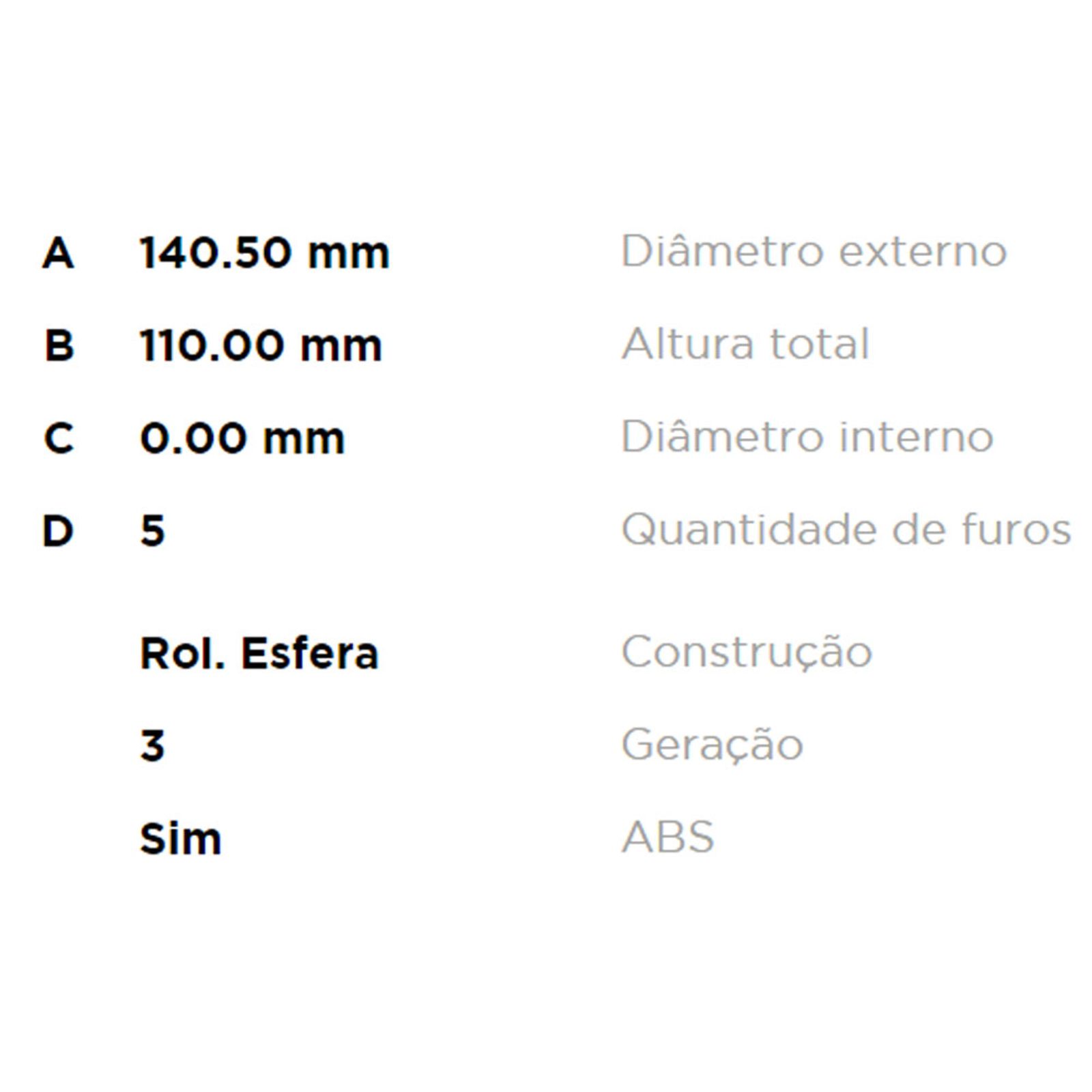 Cubo Roda Traseira Mitsubishi Outlander 2.0 16v 4x2 2012-2019 FREMAX ...