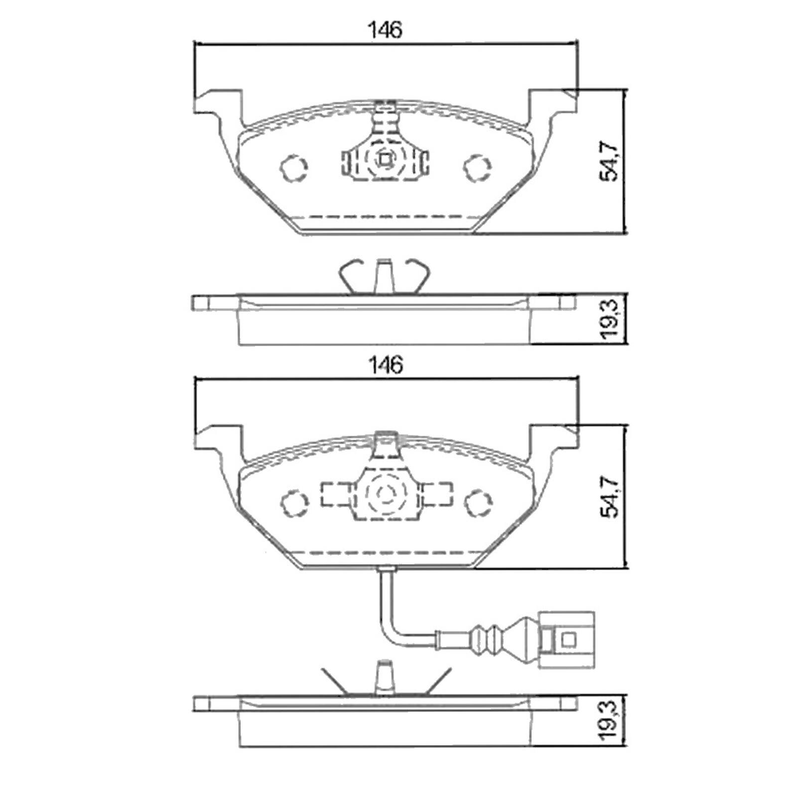 Pastilha Dianteira Cerâmica Volkswagen Jetta 2011-2018 Ferodo PDAU0210 ...