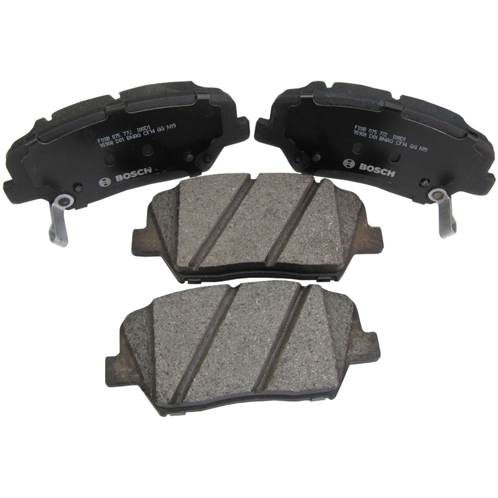 Pastilha Dianteira QuietCast Cerâmica Hyundai Elantra 2013-2015 Bosch ...