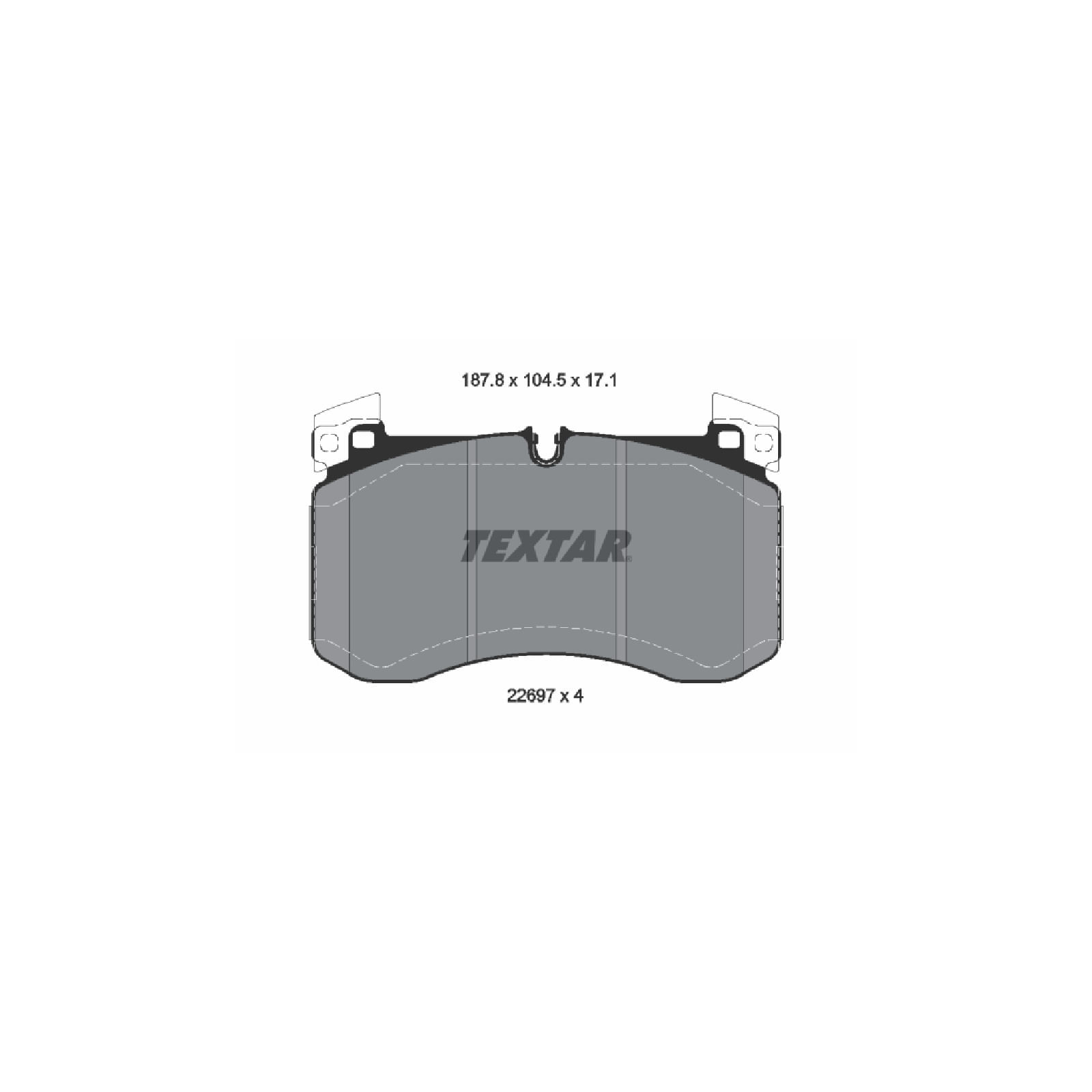 Pastilha Dianteira Mercedes-Benz G-63 AMG 2018-2023 (W463) Textar ...