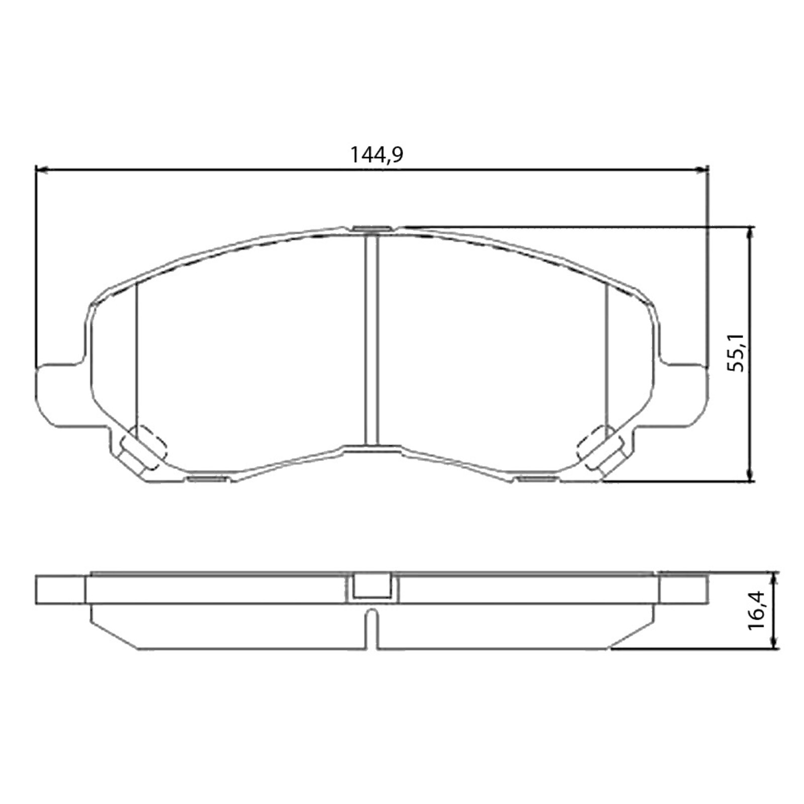 Pastilha Dianteira Cerâmica Mitsubishi ASX 2010-2017 Ferodo PDMI4042 ...