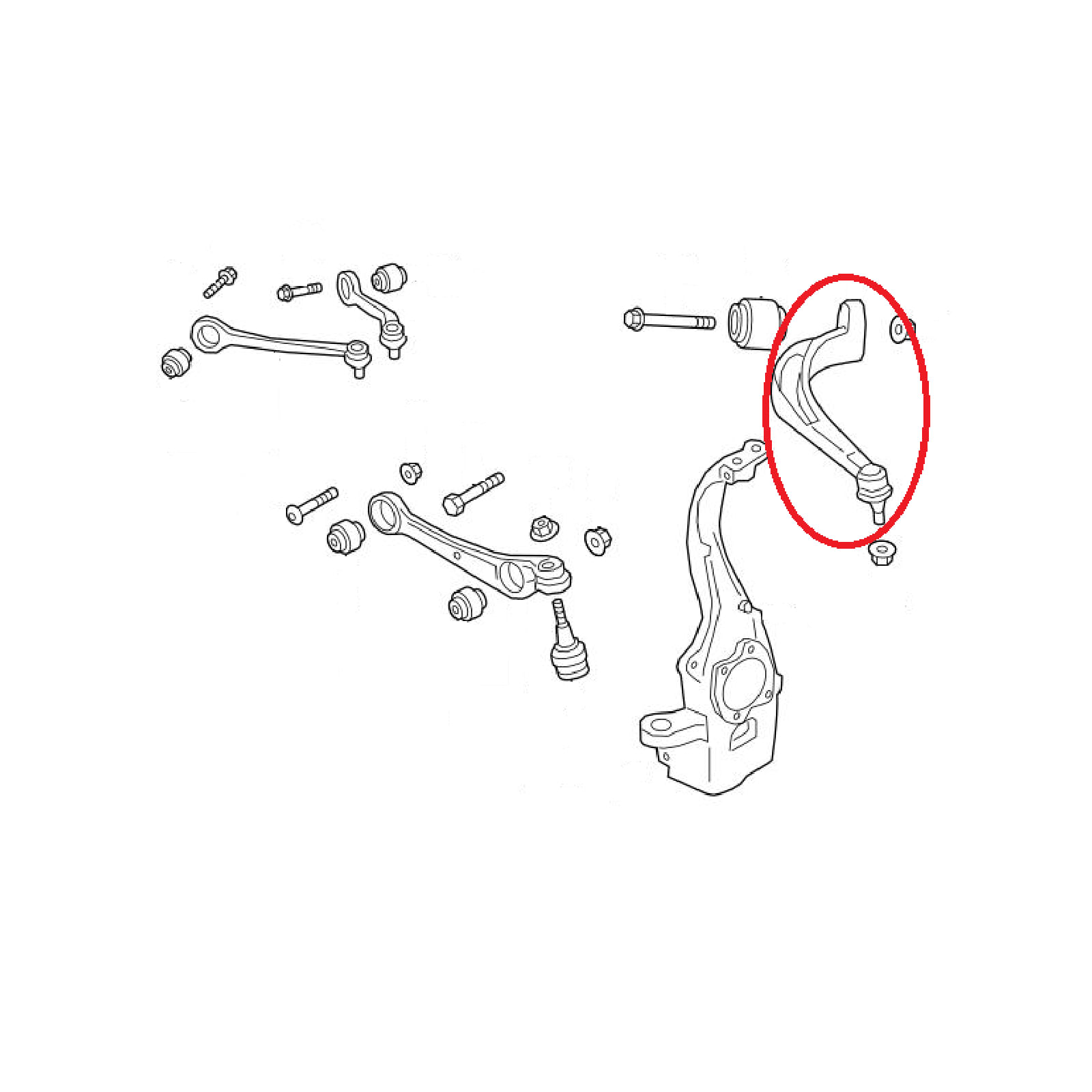 Braço Dianteiro Curvo Audi A6 2018-2023 (Lado Direito) APlus BRAU1249 ...