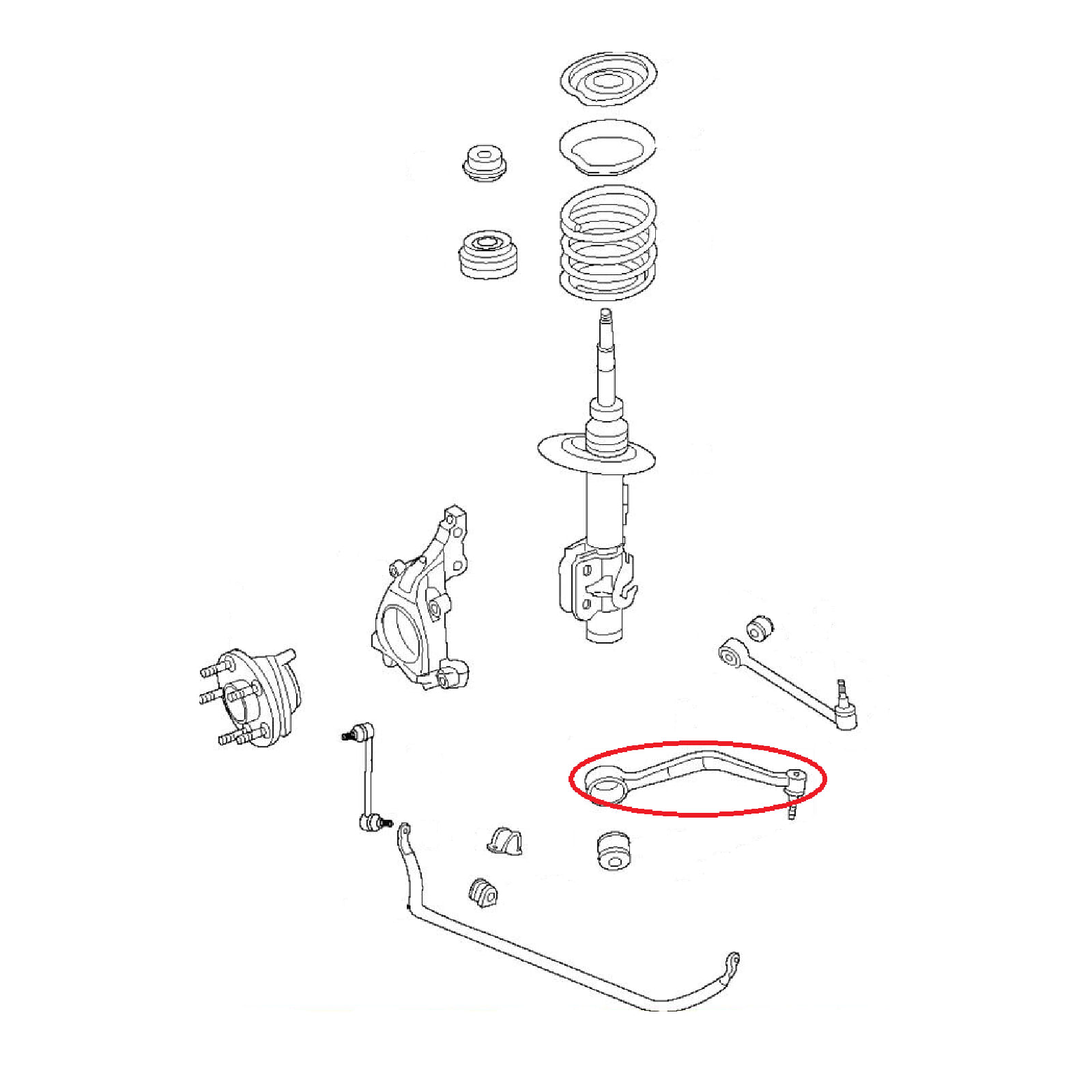 Braço Dianteiro Curvo Chevrolet Camaro 2010-2015 (Lado Direito) APlus ...