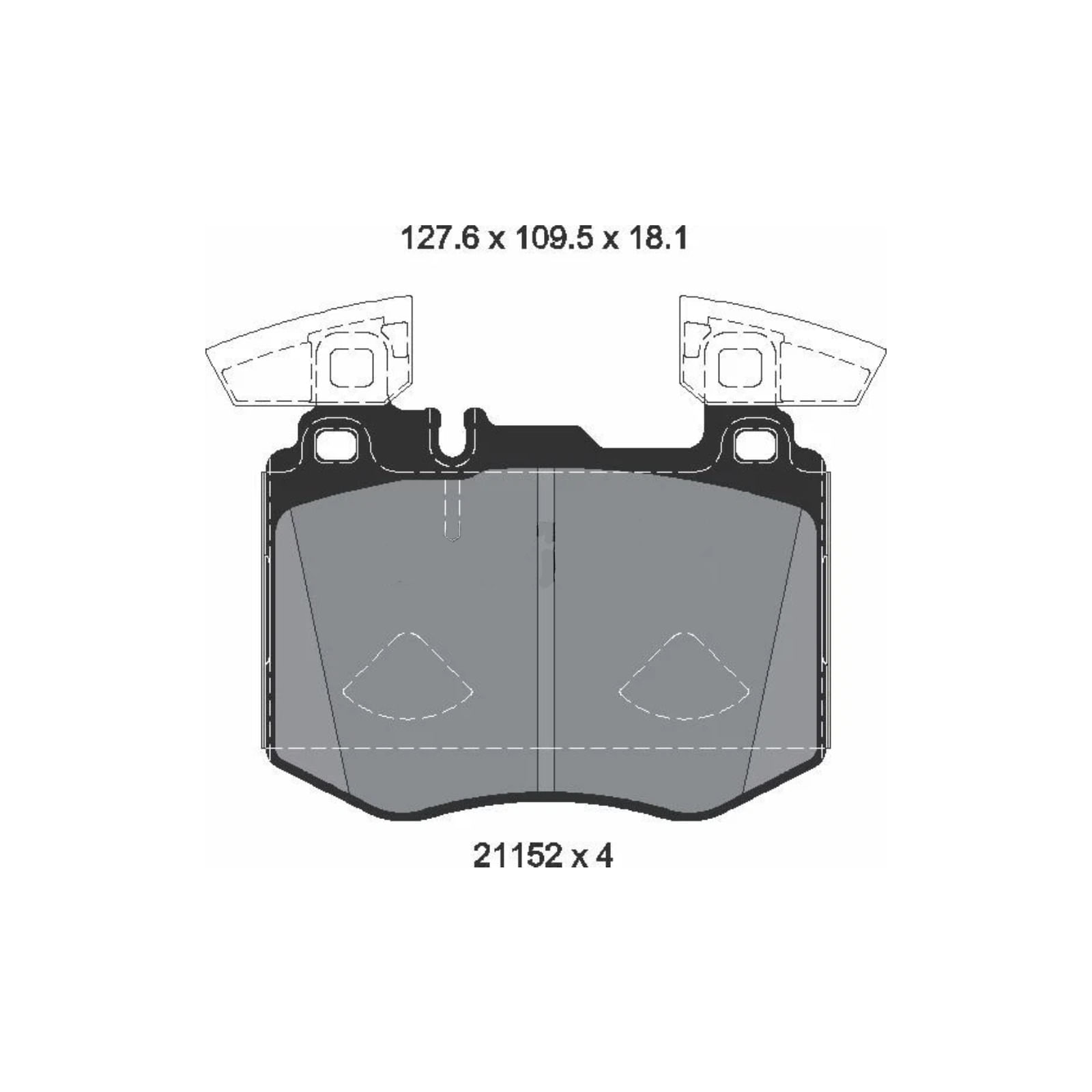 Pastilha Dianteira QuietCast Mercedes-Benz GLC-250 2015-2019 Chassi ...
