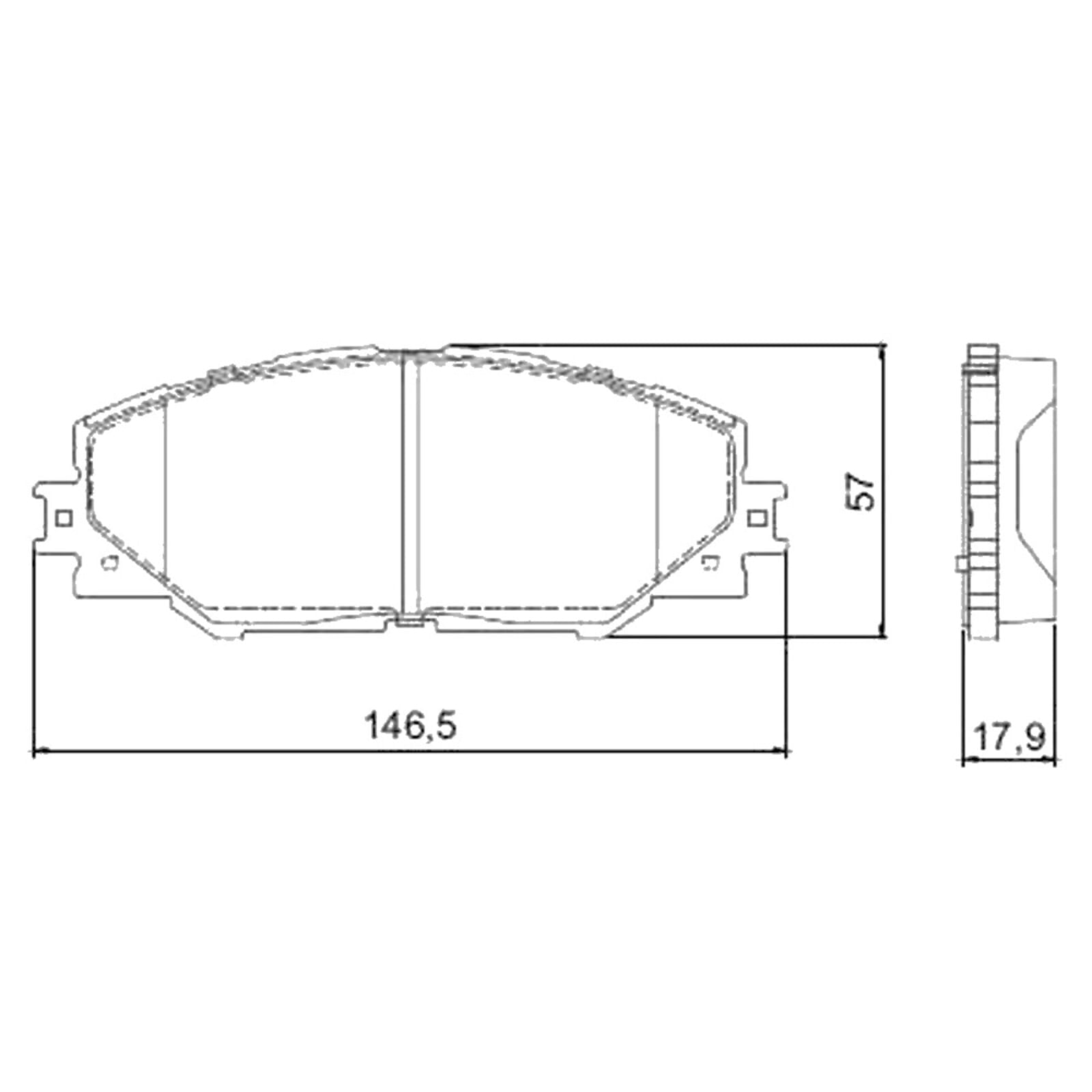 Pastilha Dianteira Cerâmica Toyota Rav4 2006-2019 Ferodo PDTY4129-31875 ...