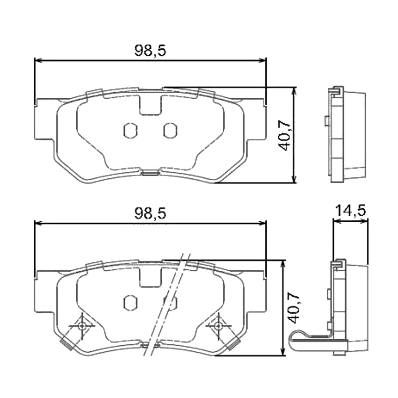Pastilha Traseira Cerâmica Hyundai Tucson 2006-2016 Ferodo PTHY2267 ...
