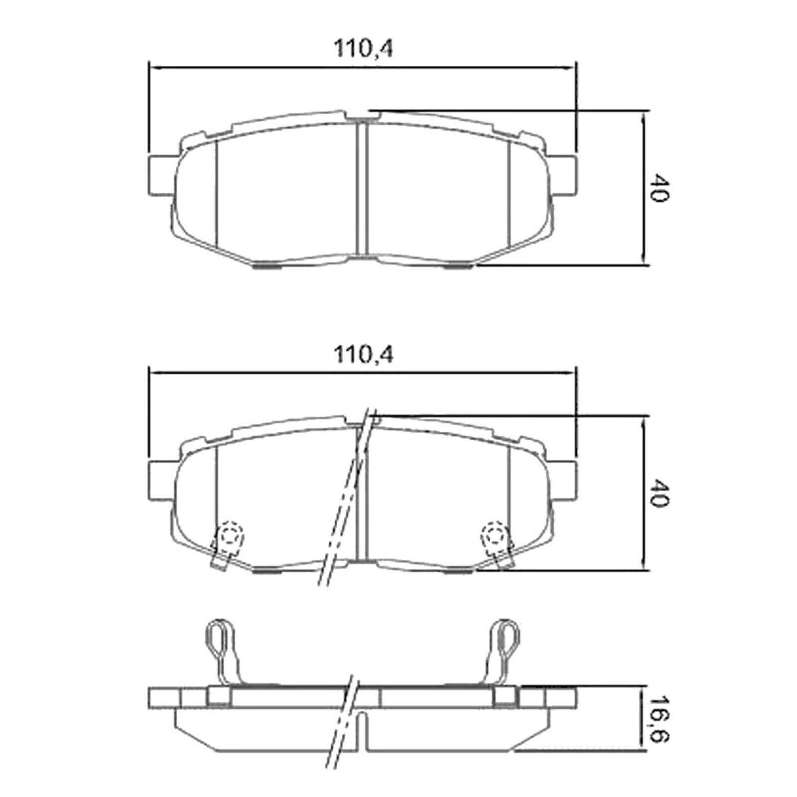 Pastilha Traseira Cerâmica Subaru Forester 2014-2018 Ferodo PTSU4057 ...