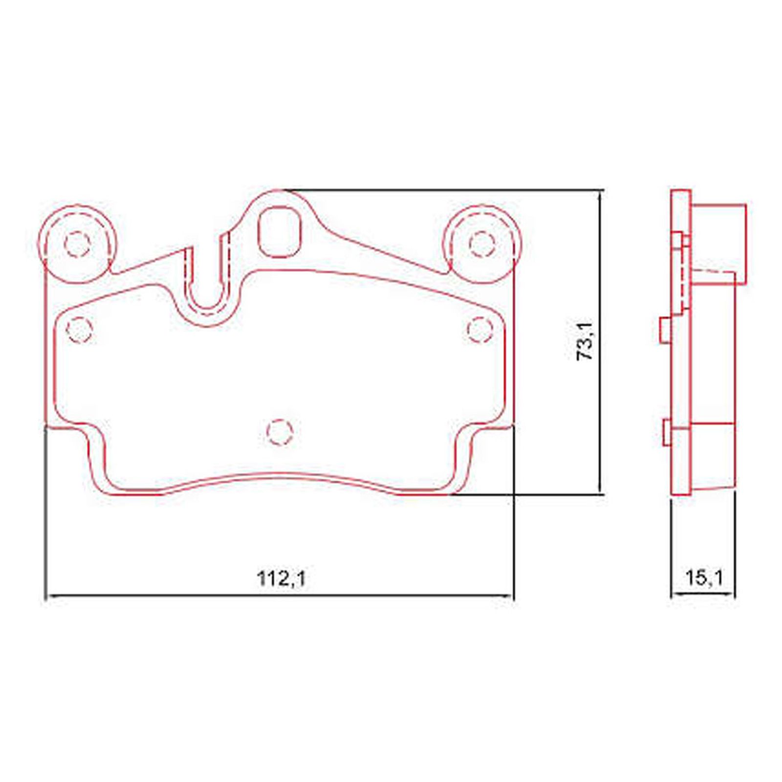 Pastilha Traseira Cerâmica Porsche Cayenne 2002-2010 Fras-le PTAU1241 ...