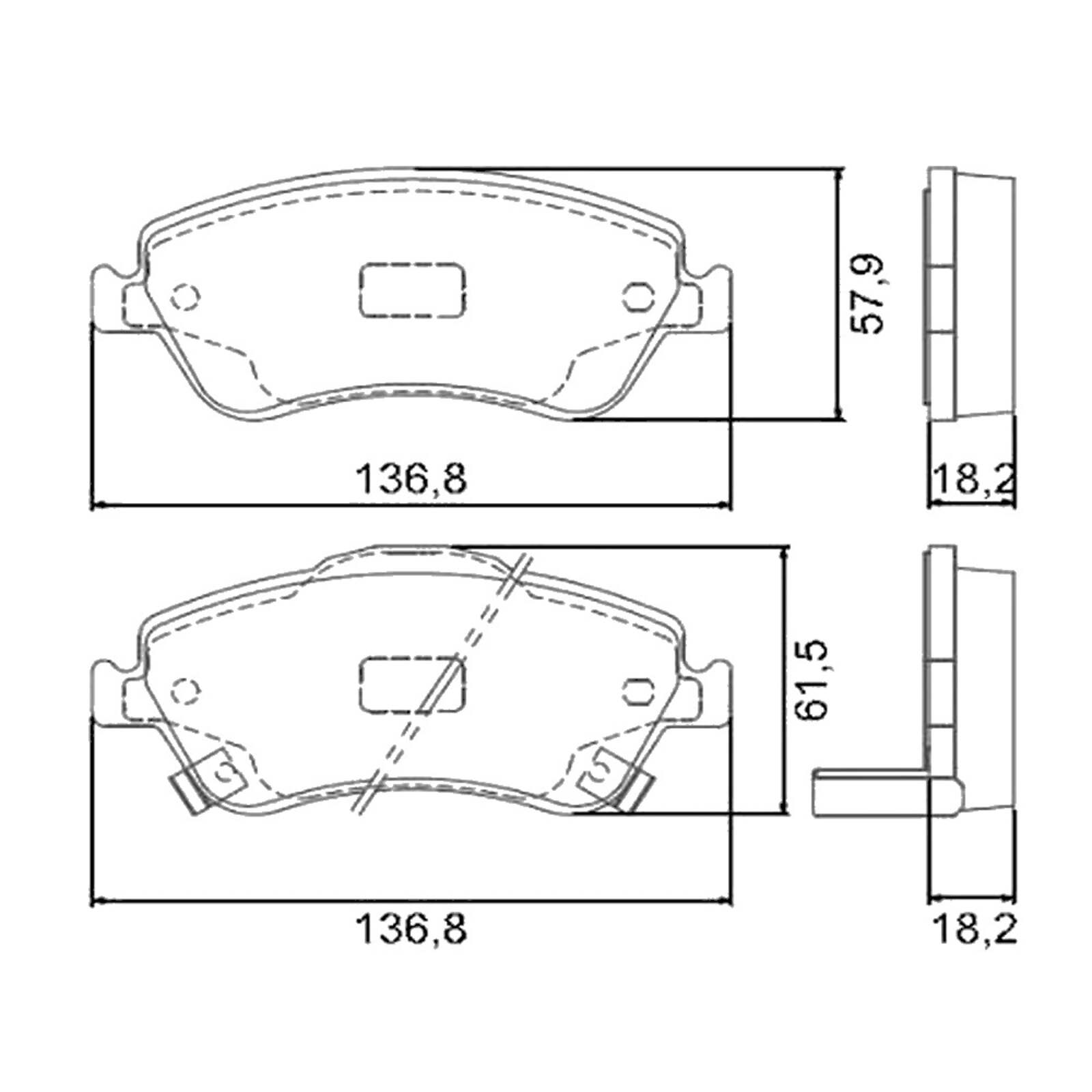 Pastilha Dianteira Cerâmica Toyota Corolla 2008-2015 Fras-le PDTY0669 ...